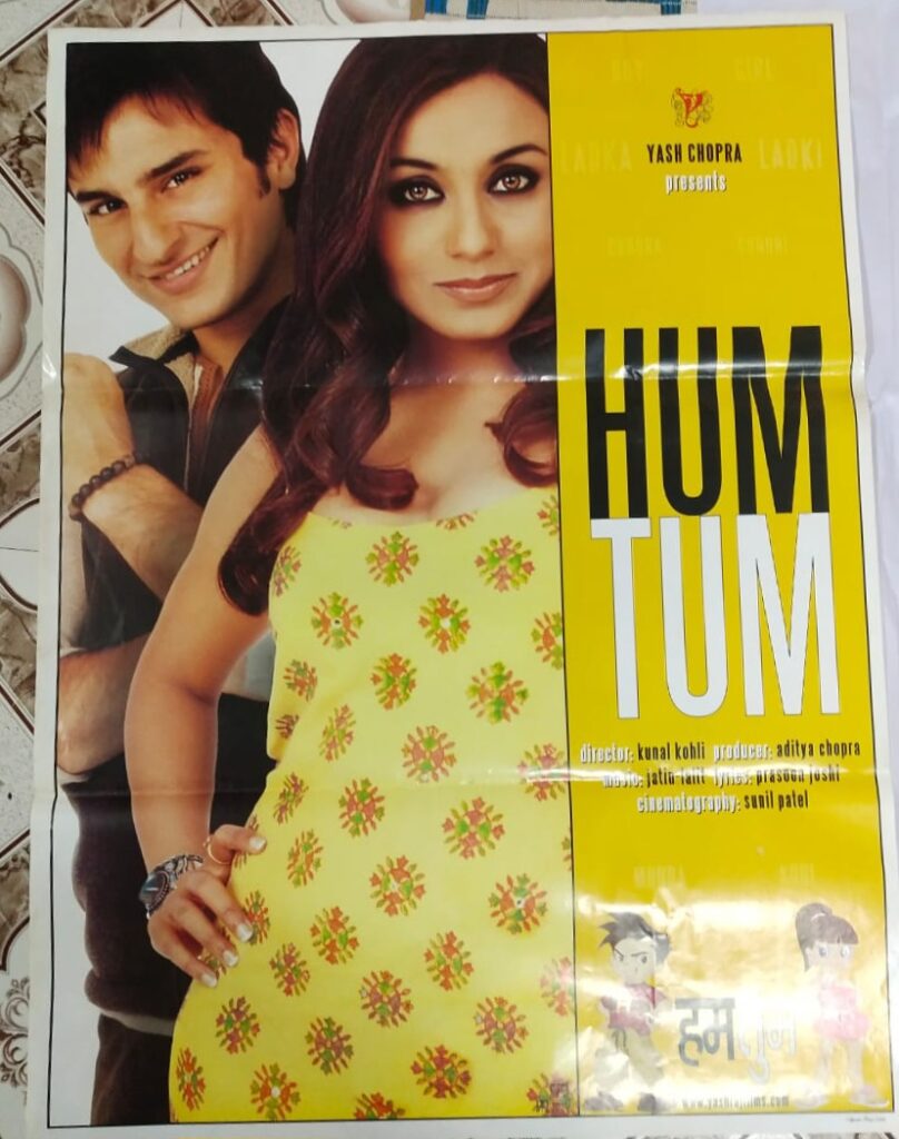 HUM TUM BOLLYWOOD MOVIE POSTER | Bollywood Poster Studio