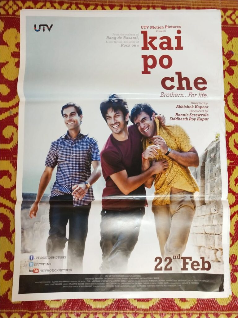 KAI PO CHE BOLLYWOOD MOVIE POSTER | Bollywood Poster Studio